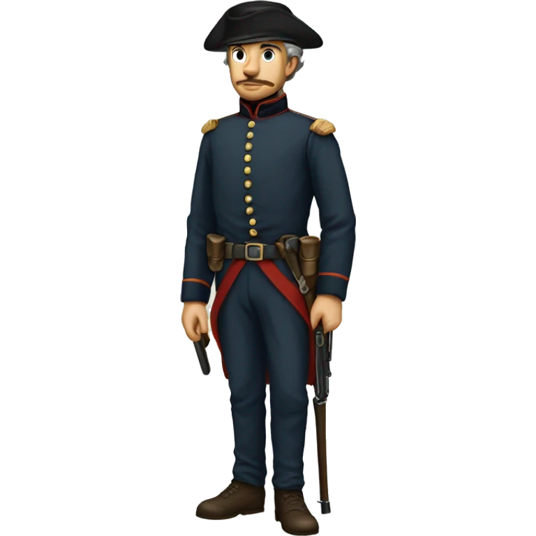 full length american civil war soldier emoji | AI Emoji Generator
