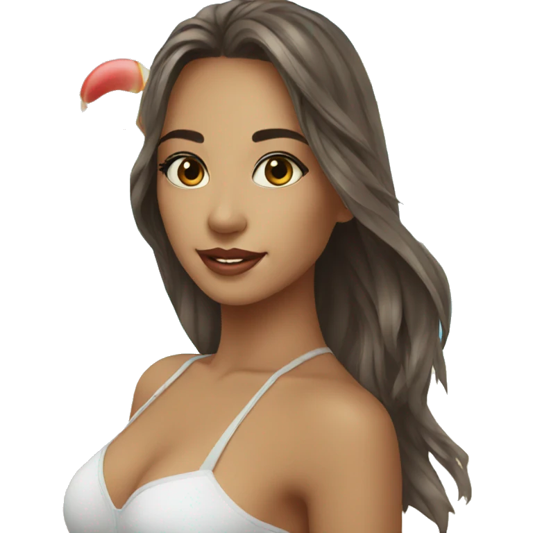 BEAUTIFUL GIRL BEACH emoji | AI Emoji Generator