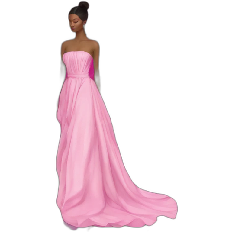 bougainvillea inspired dress gown multicolour emoji | AI Emoji Generator