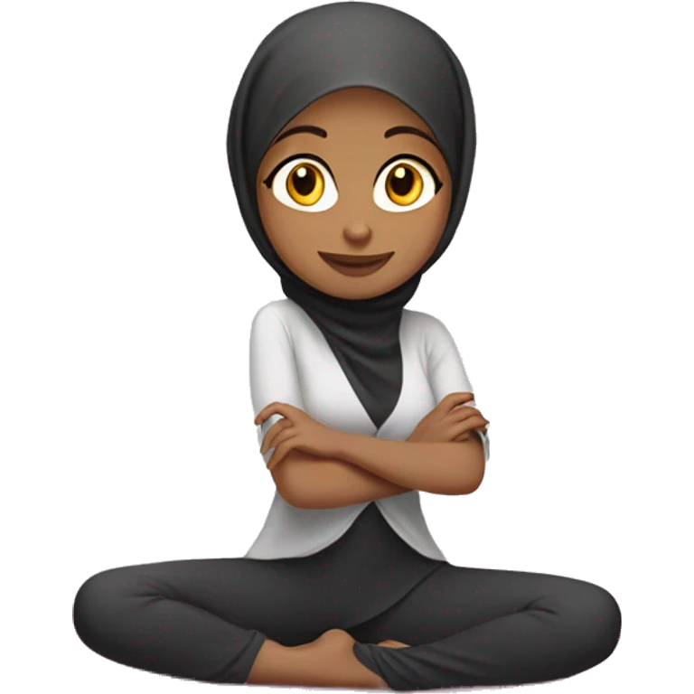 muslim girl doing the splits emoji | AI Emoji Generator
