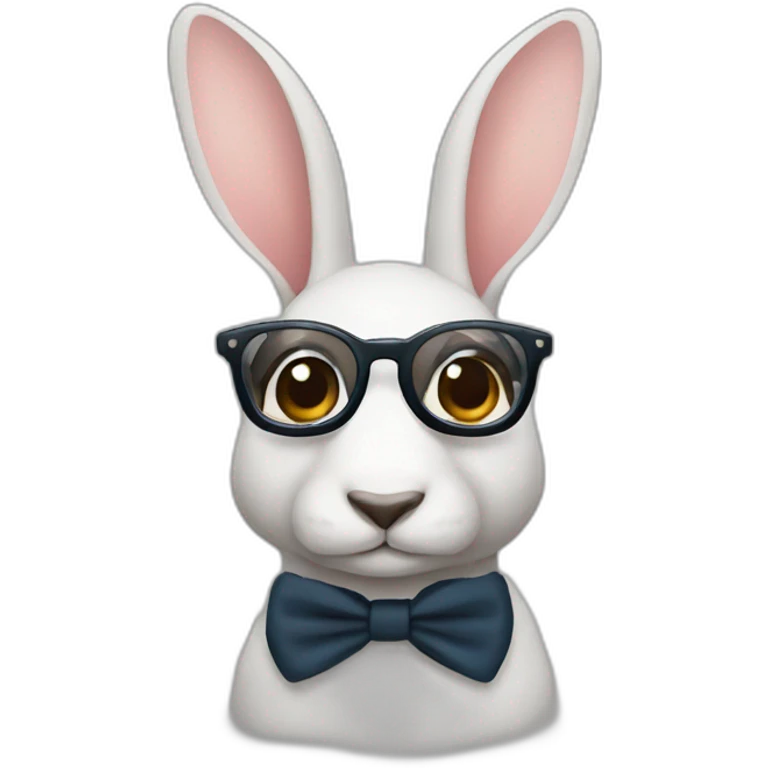 Conejo con lentes emoji | AI Emoji Generator