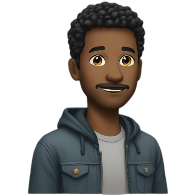 Half of 😐 emoji | AI Emoji Generator