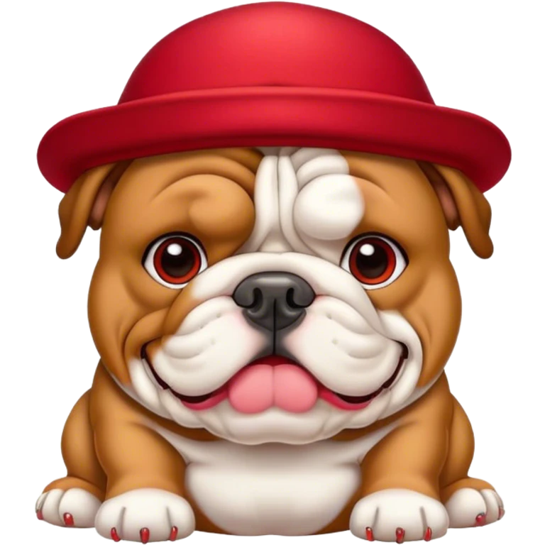 Bulldog with Donald Trump emoji | AI Emoji Generator