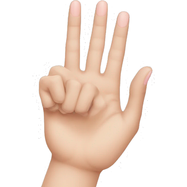 Hand with ring and pinky finger down emoji | AI Emoji Generator
