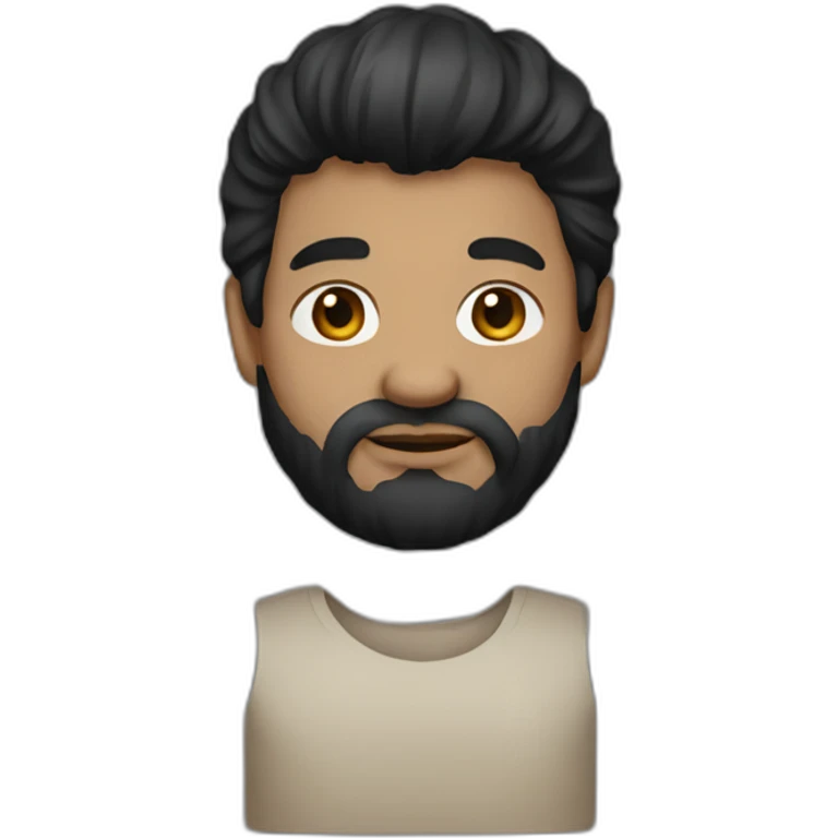 dwarf man black hair emoji | AI Emoji Generator