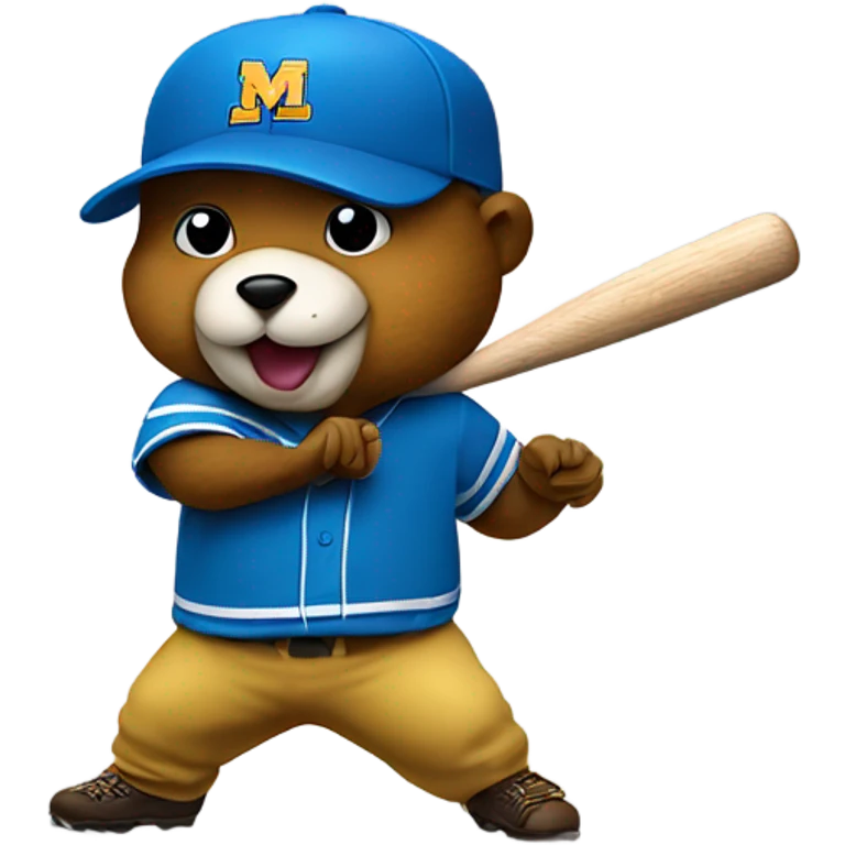 Blue Gopher swinging a baseball bat make it look like the Minnesota ...