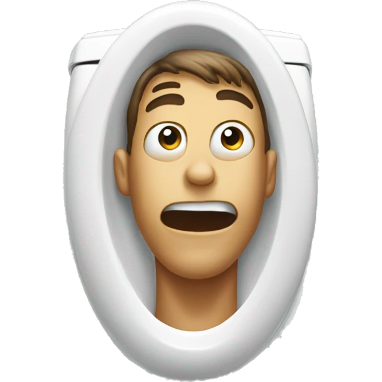man head popping out of toilet emoji | AI Emoji Generator