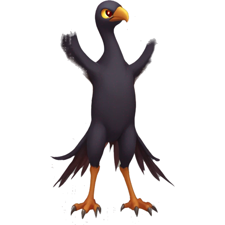 Fantasy legendary godly dark bird shadow-type-Phoenix Fakemon full body ...