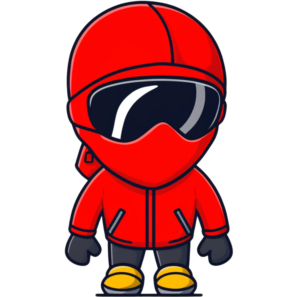 robber in a red ski mask emoji | AI Emoji Generator
