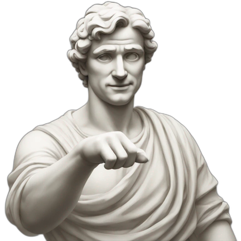 italian statue doing pinched fingers emoji | AI Emoji Generator