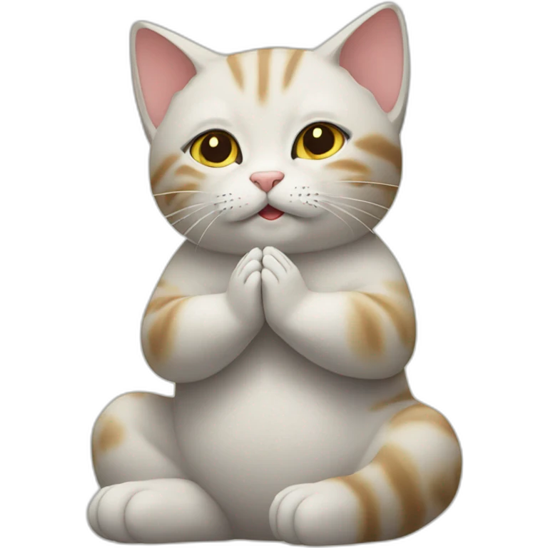 cat praying emoji | AI Emoji Generator