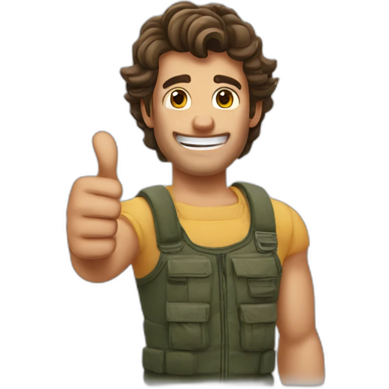 Brent Rambo thumbs up emoji | AI Emoji Generator