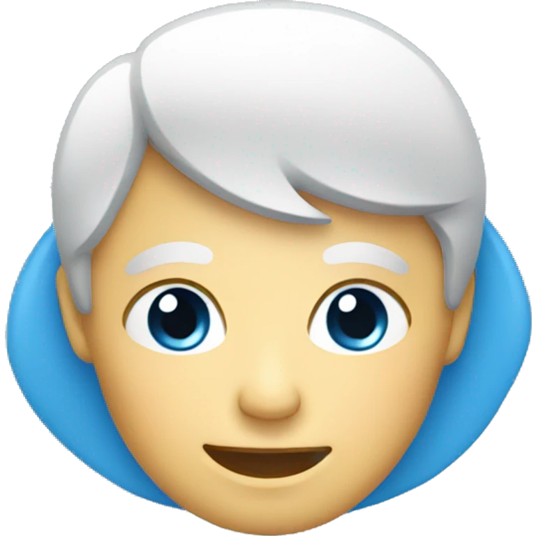 El emoji de reproducir de color azul emoji | AI Emoji Generator