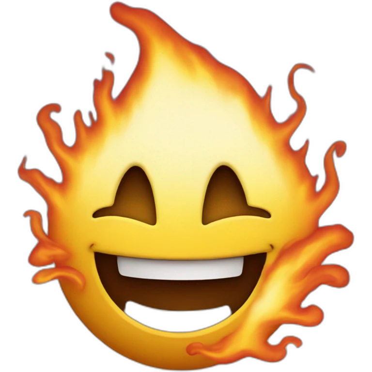 Smiley face spitting fire emoji | AI Emoji Generator