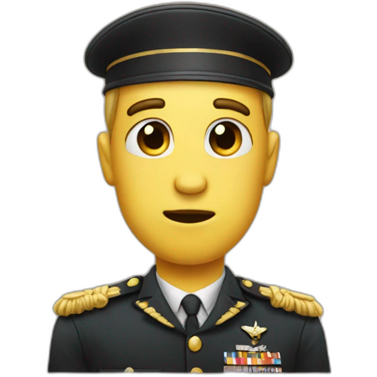 Saluting face emoji combined with the disappoint face emoji emoji | AI ...