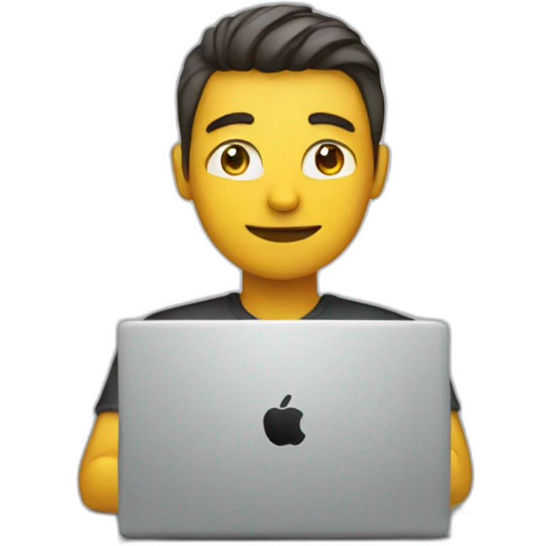 programmer on front of laptop emoji | AI Emoji Generator