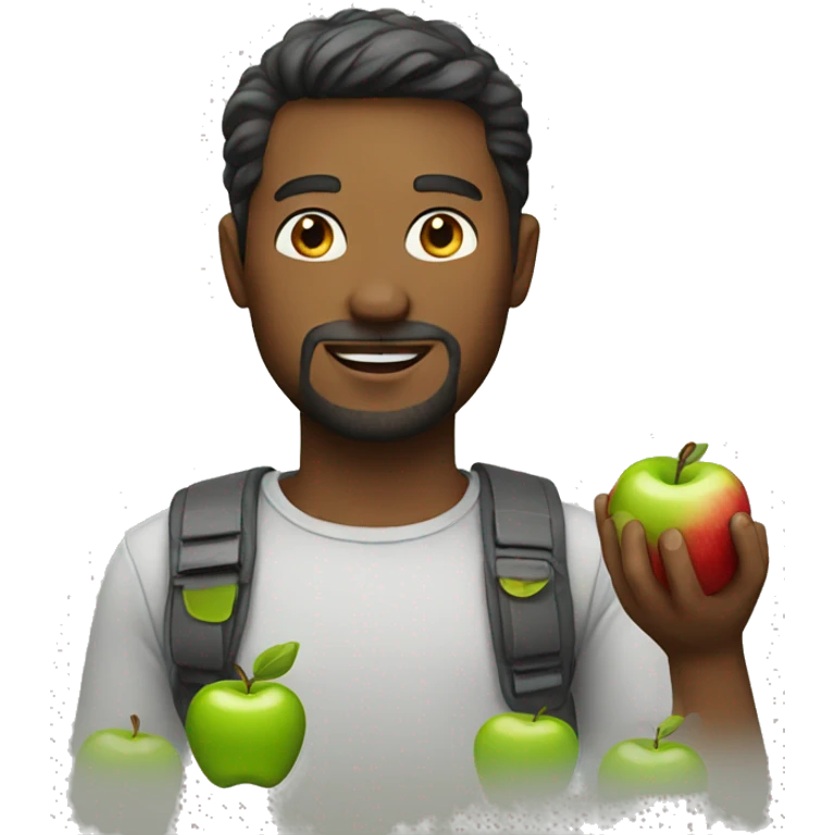 man with apple emoji | AI Emoji Generator