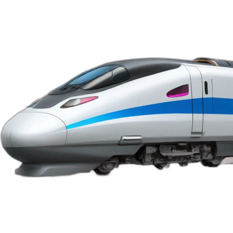 fusion colors bullet train emoji | AI Emoji Generator