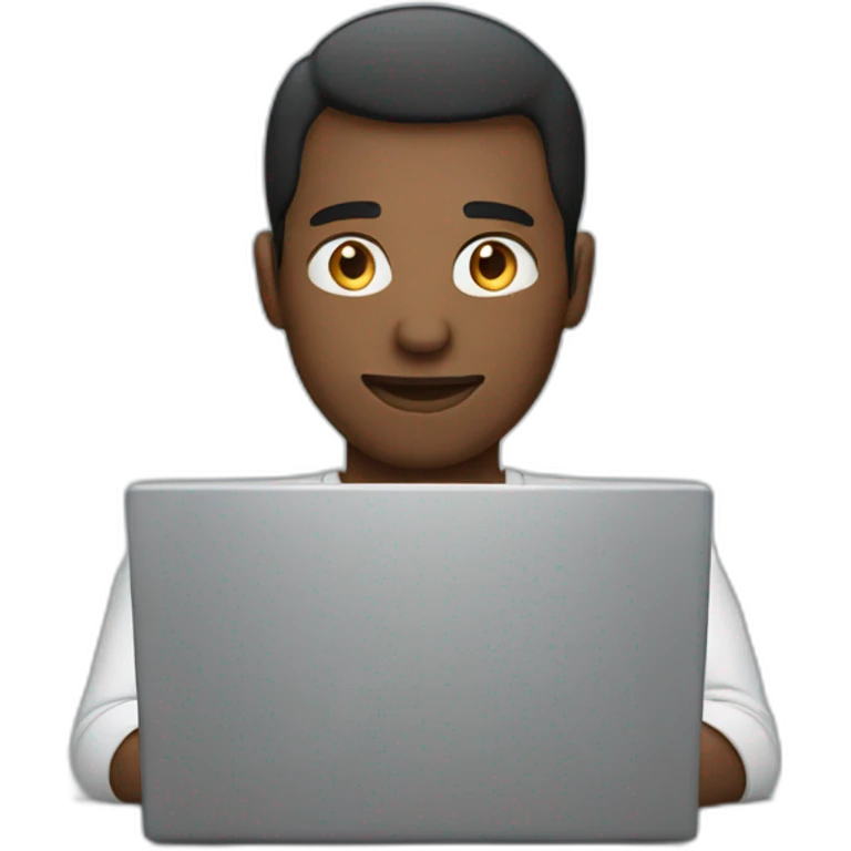 man behind laptop emoji | AI Emoji Generator