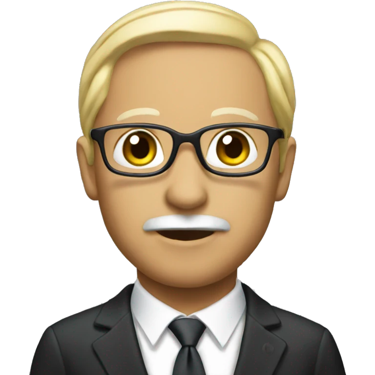 Diplomat in a suit emoji | AI Emoji Generator