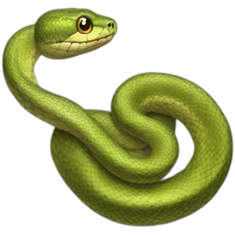 Two snake python logo emoji | AI Emoji Generator