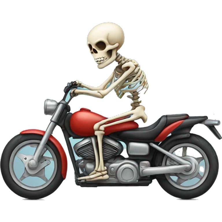 skeleton riding a motorcycle emoji | AI Emoji Generator