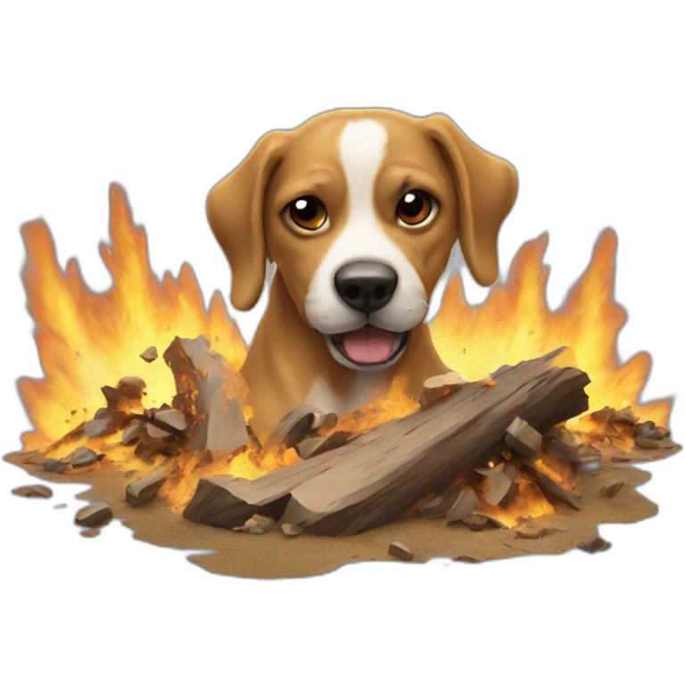 dog destruction emoji | AI Emoji Generator