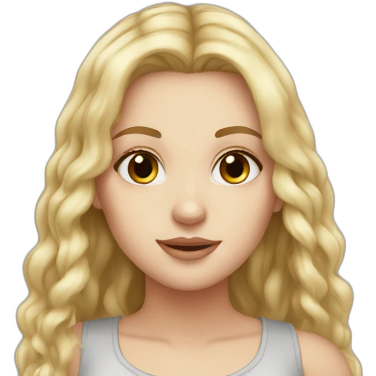 beautiful white girl emoji | AI Emoji Generator