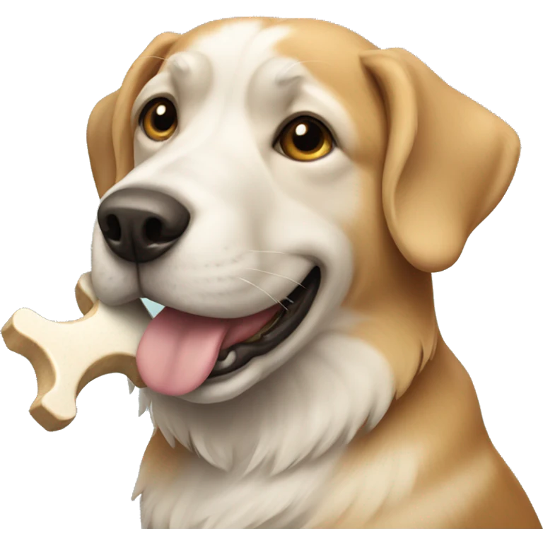 dog with a bone emoji | AI Emoji Generator