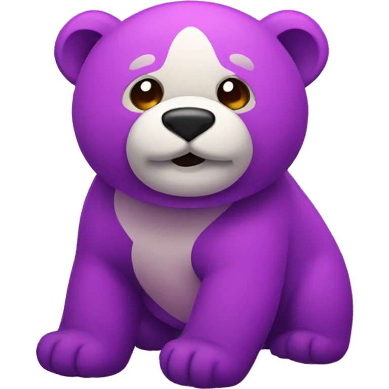 Oso rosa con morado emoji | AI Emoji Generator