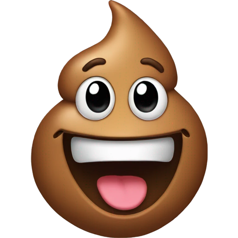 Poop happy face emoji | AI Emoji Generator