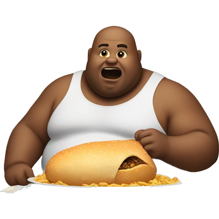 fat man eating emoji | AI Emoji Generator