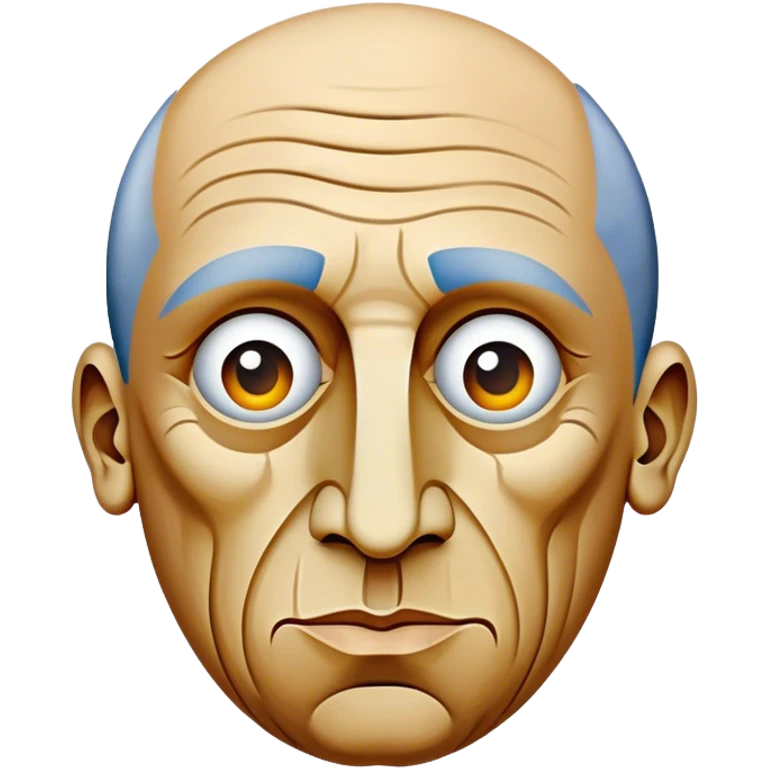 Cinematic Realistic Pablo Picasso Portrait Emoji, depicted as a ...