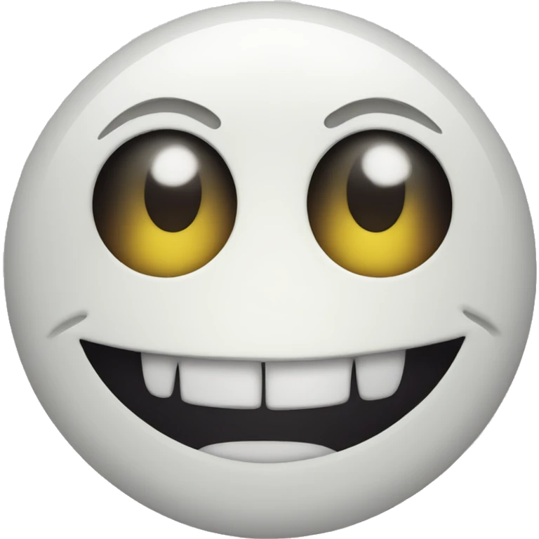A creepy smile face emoji | AI Emoji Generator