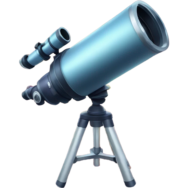 Telescope with stars reflecting in lens emoji | AI Emoji Generator