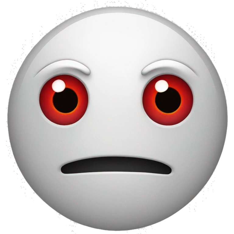 Smiley with red eyes emoji | AI Emoji Generator