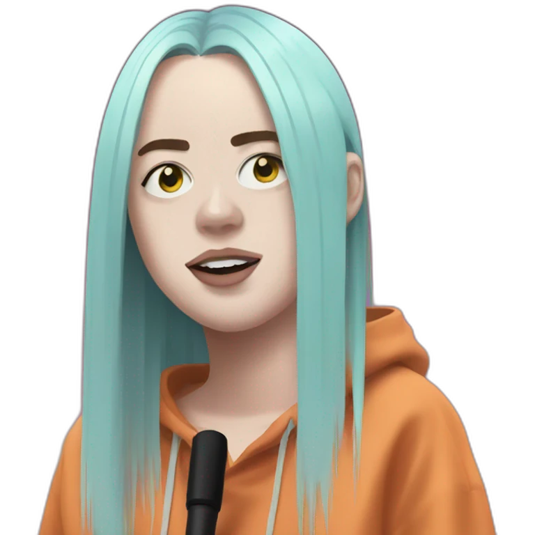 billie eilish on stage emoji | AI Emoji Generator