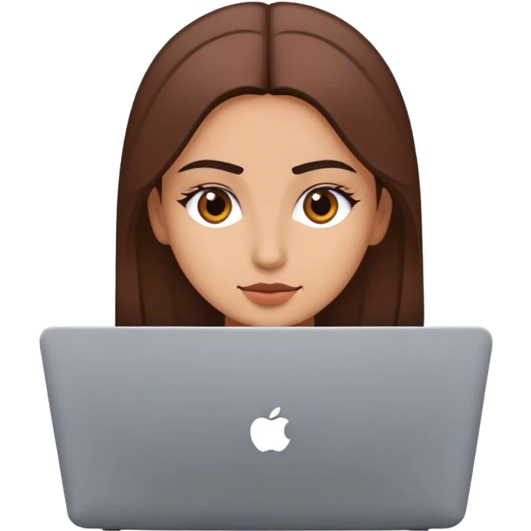 Ozge in front of the laptop emoji | AI Emoji Generator