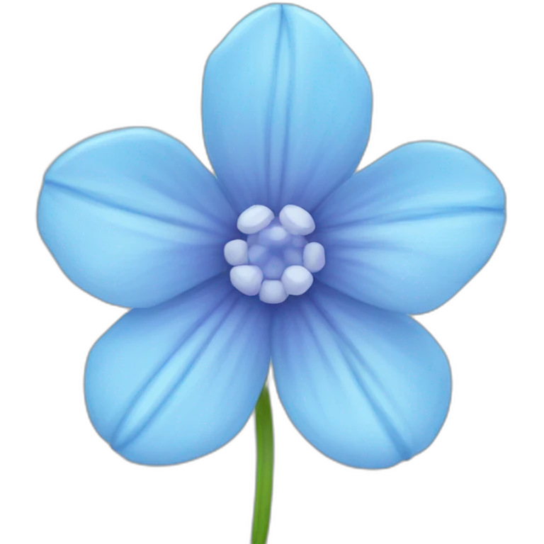 prettiest baby blue flower emoji | AI Emoji Generator