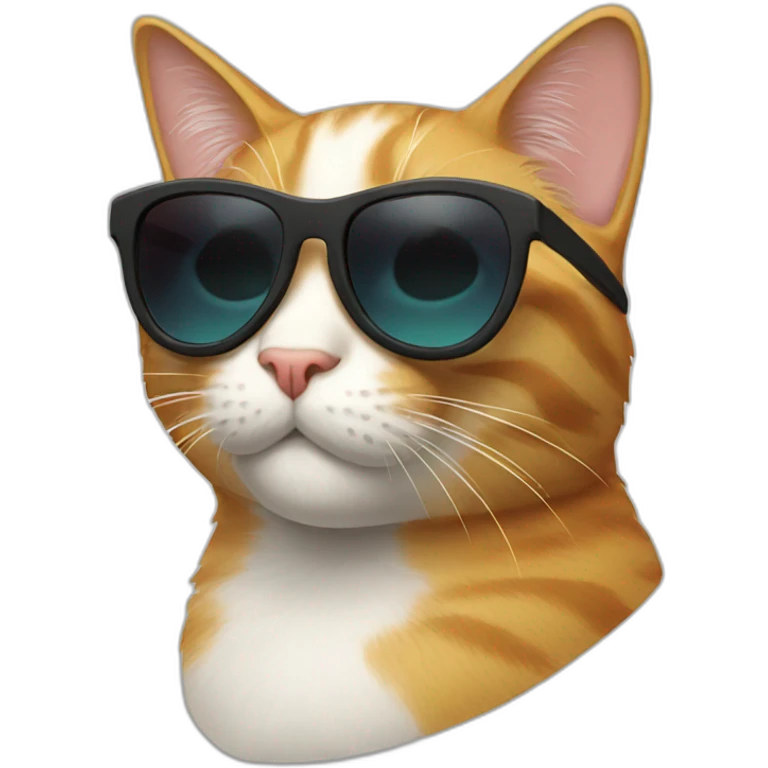 Cat with sunglasses emoji | AI Emoji Generator