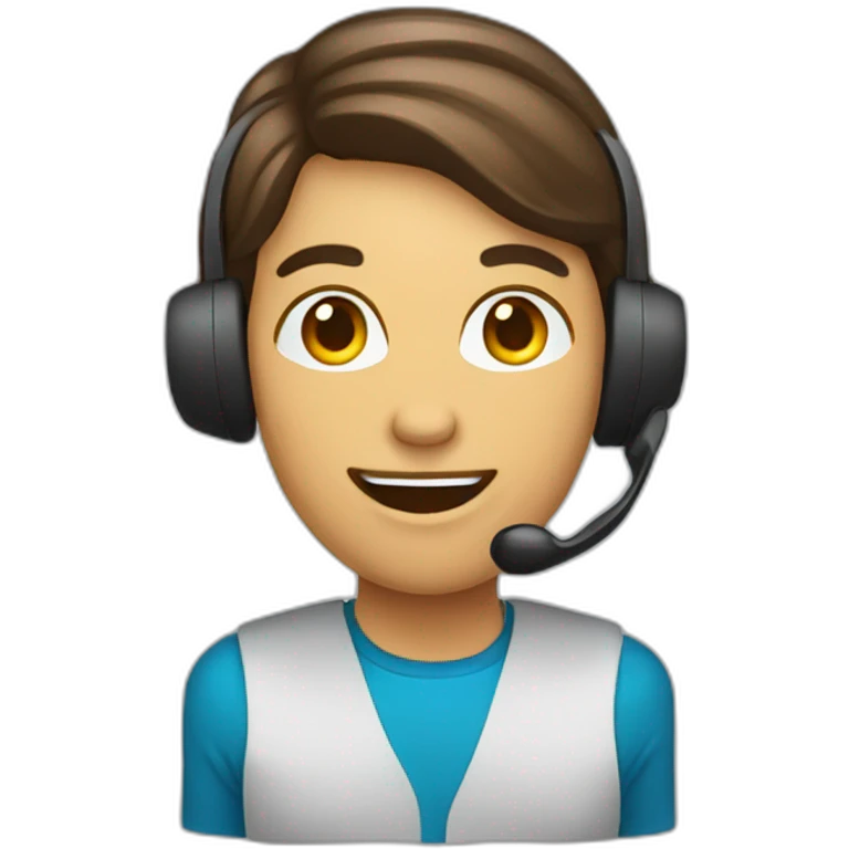 call center operator at work emoji | AI Emoji Generator