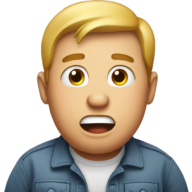 Fat surprised person emoji | AI Emoji Generator