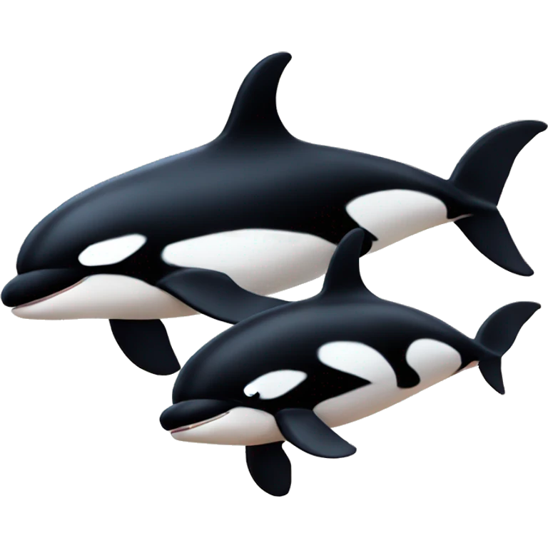 Orca with a baby emoji | AI Emoji Generator