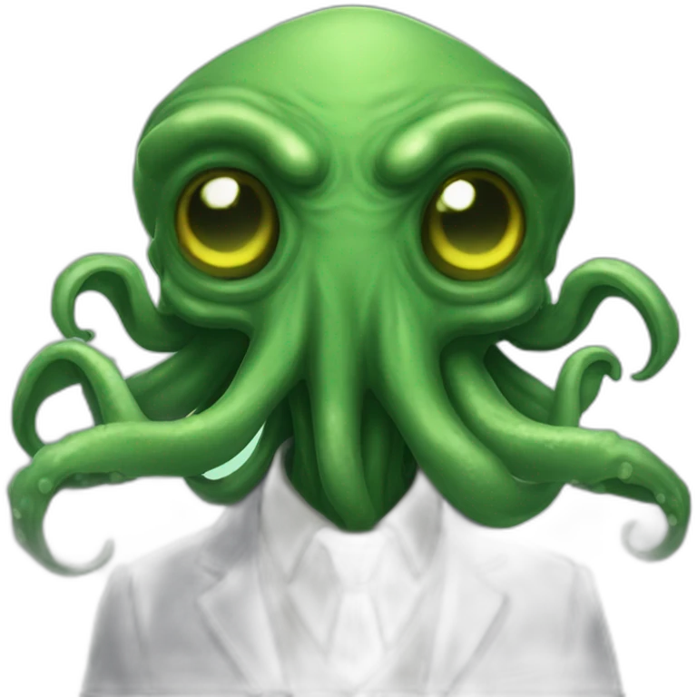 Cthulhu human say hi emoji | AI Emoji Generator