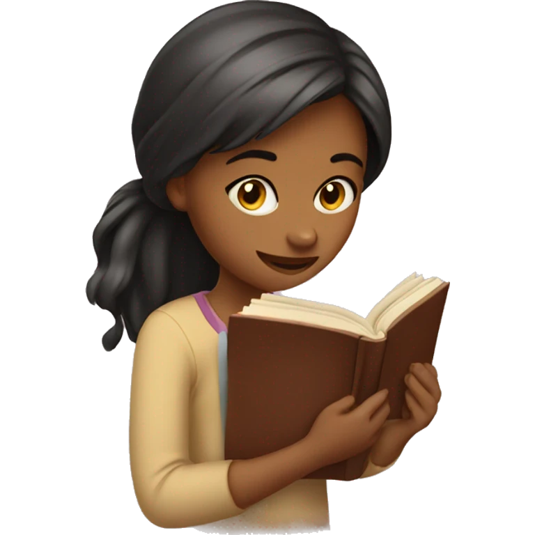 Girl reading a book emoji | AI Emoji Generator