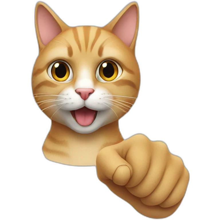 the cat points his finger at me emoji | AI Emoji Generator
