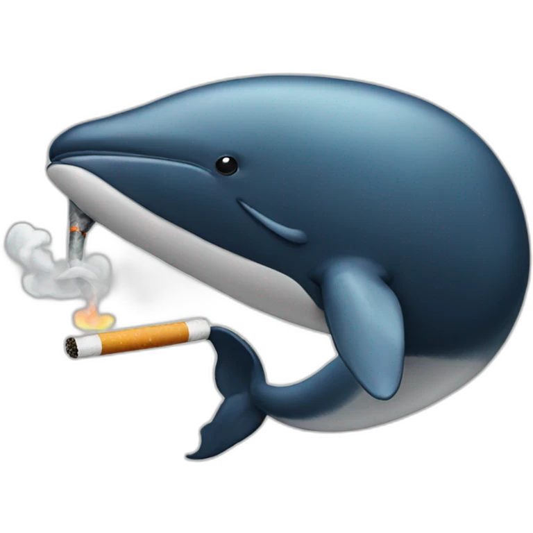 whale smoking a cigarette emoji | AI Emoji Generator