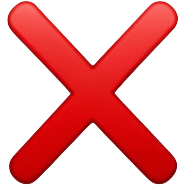 red X symbol emoji | AI Emoji Generator