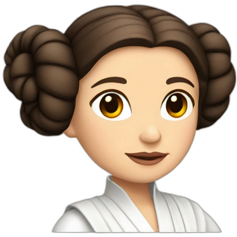 princesa leia adiós emoji | AI Emoji Generator