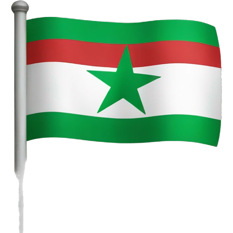 Green syria flag emoji | AI Emoji Generator